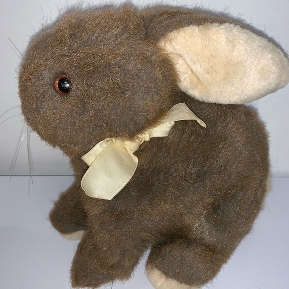 Dakin | Toys | 1 Vintage 1986 Dakin Sitting Brown Bunny Rabbit Plush ...